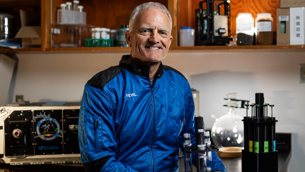 As a crew member on board the Blue Origin New Shepard rocket, UF/IFAS ...